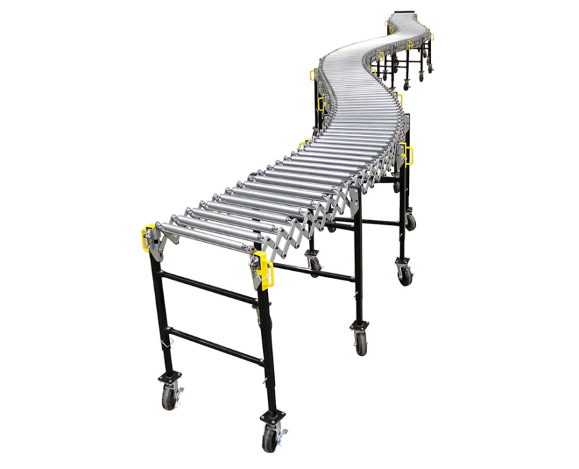 Gravity Roller Flex Conveyor - ConveyX Corp.